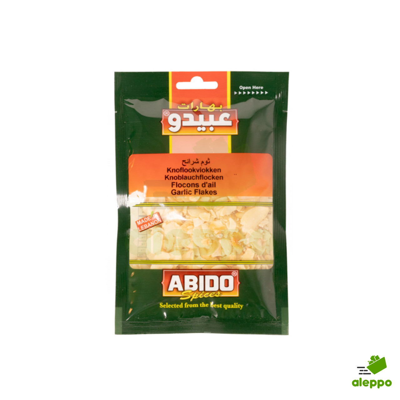 Abido Garlic Flakes 50g - Anta Foods Ltd