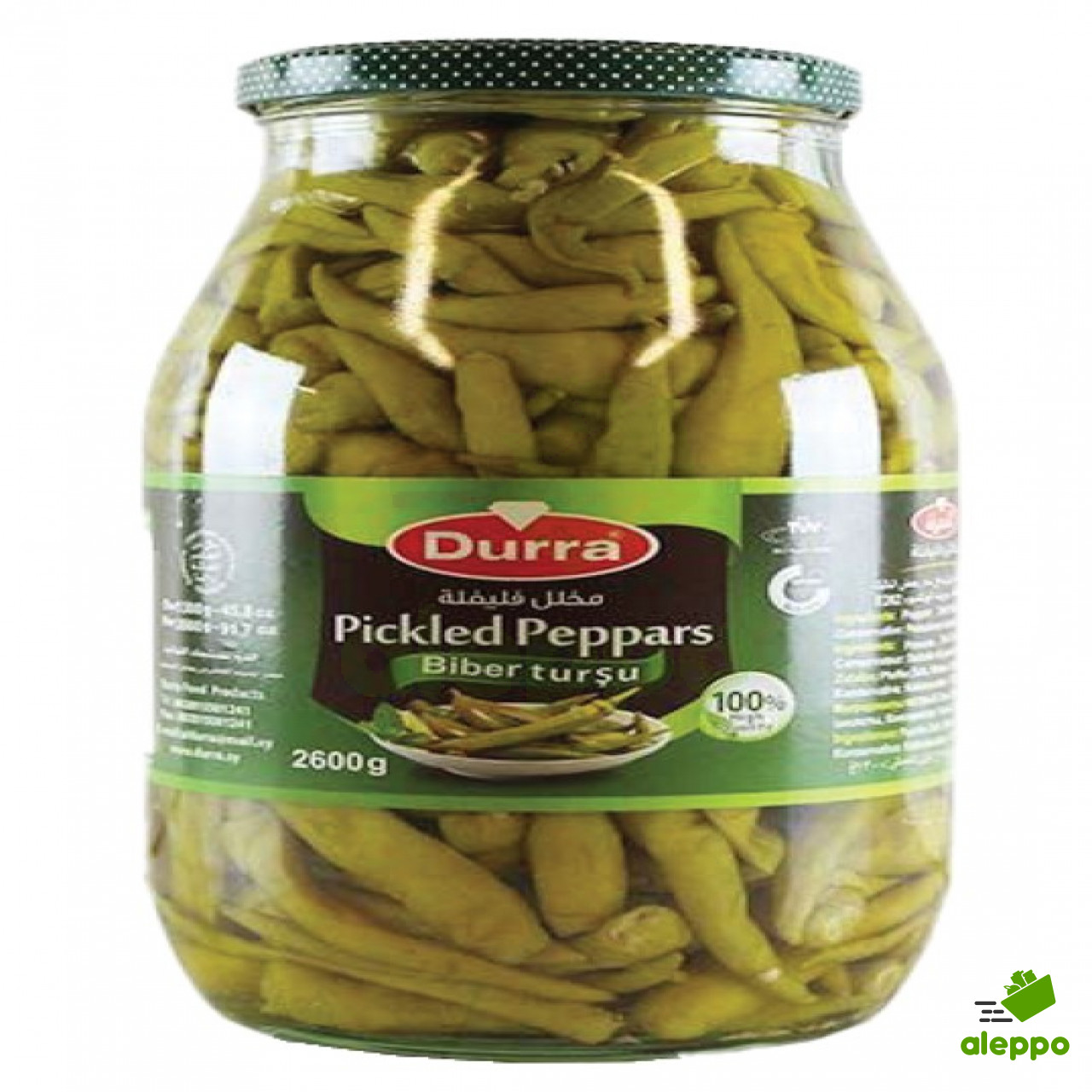 Durra Pepper Pickles 2500g - Anta Foods Ltd