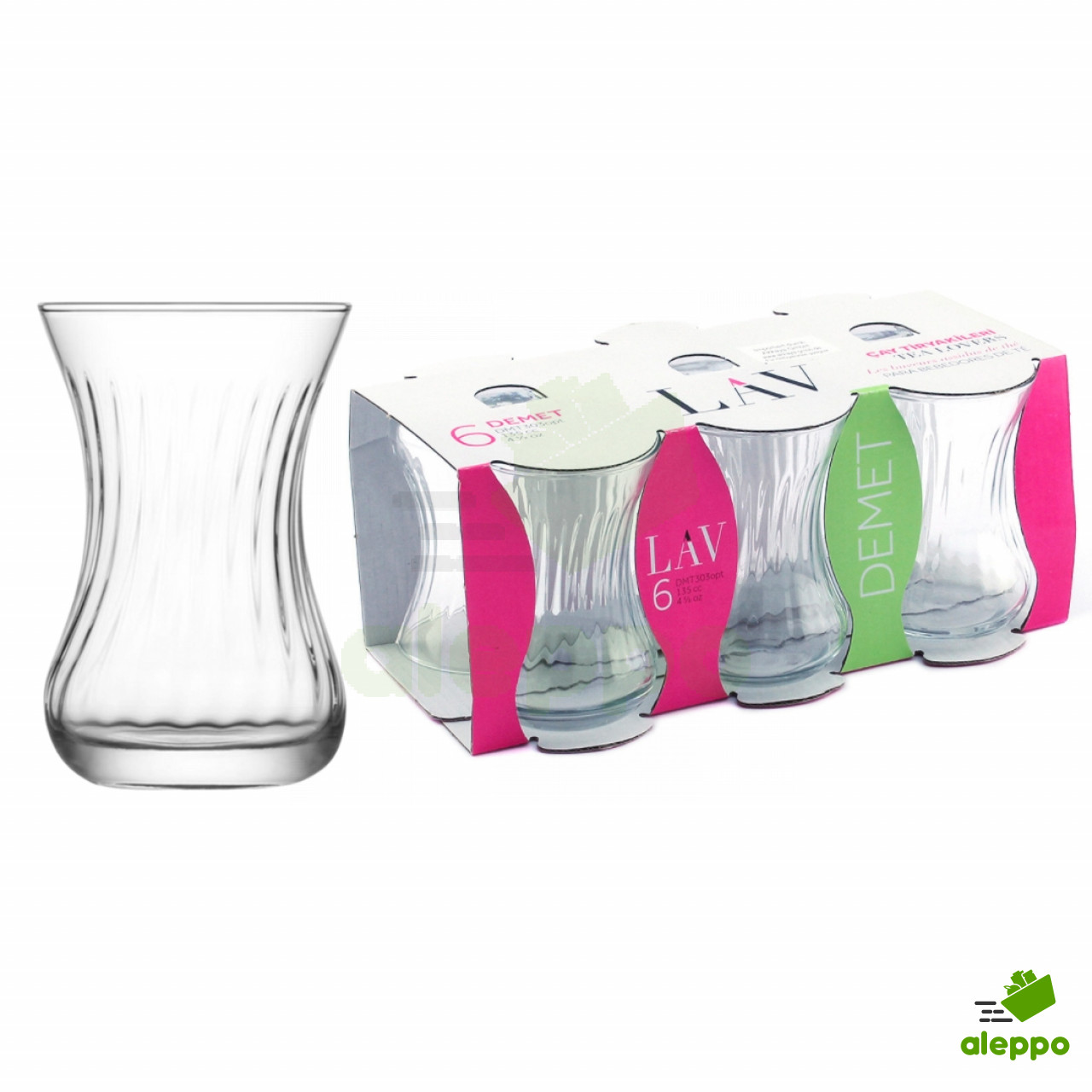 Lav Tea Glass 6pcs - Anta Foods Ltd